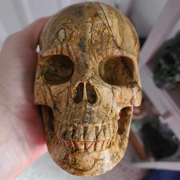 Art | Picture Jasper Skull Sculpture | Poshmark